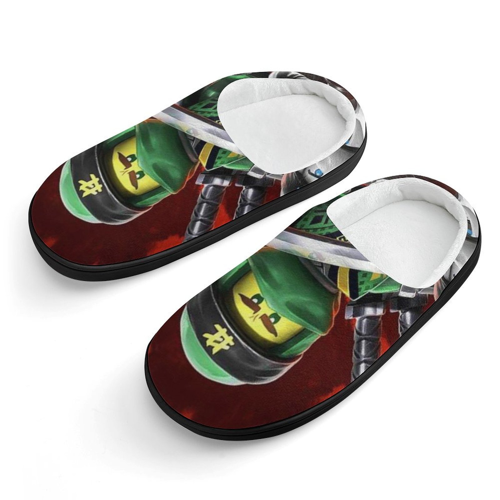 Ninjago Soft Plush Slippers for Boys Girls Winter Warm Cotton Slippers ...