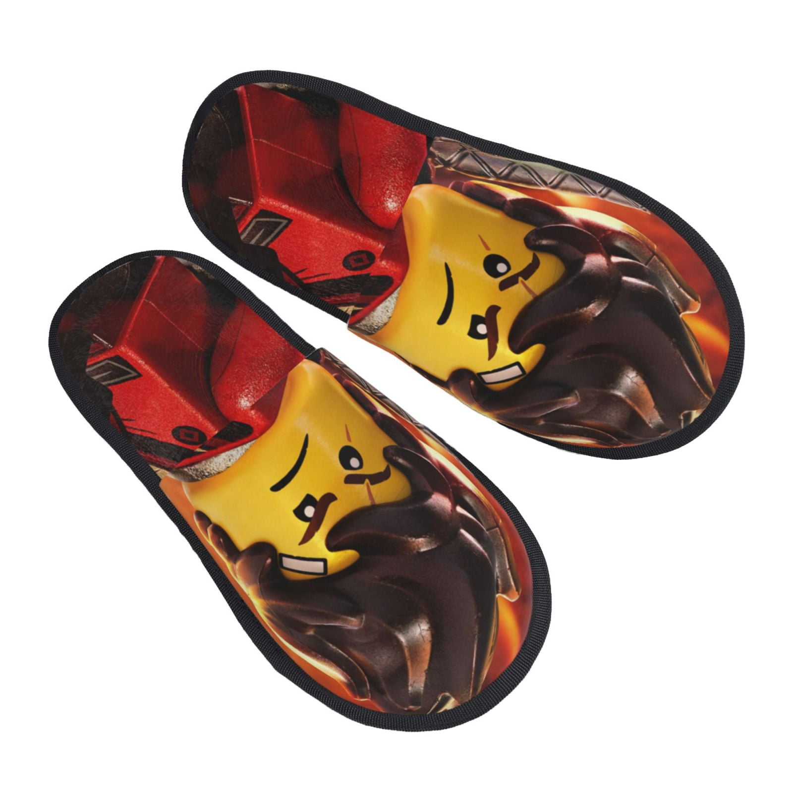 Ninjago Women'S Slippers Fuzzy Soft House Slippers Men'S Plush Furry ...