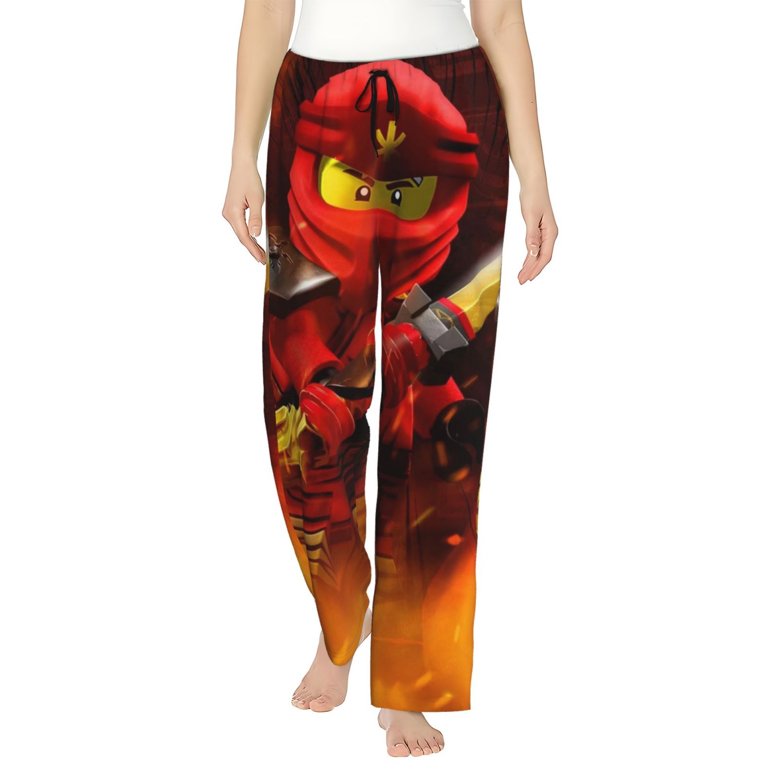Ninjago Women's Pajama Pants Funny All Over Print Adult Lounge Sleep ...