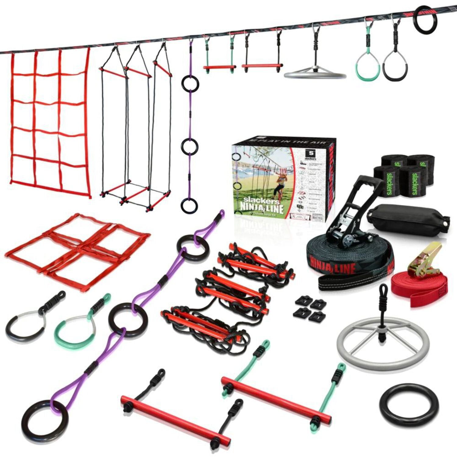Ninjaline Deluxe Ninja Kit 56 Feet - Walmart.com
