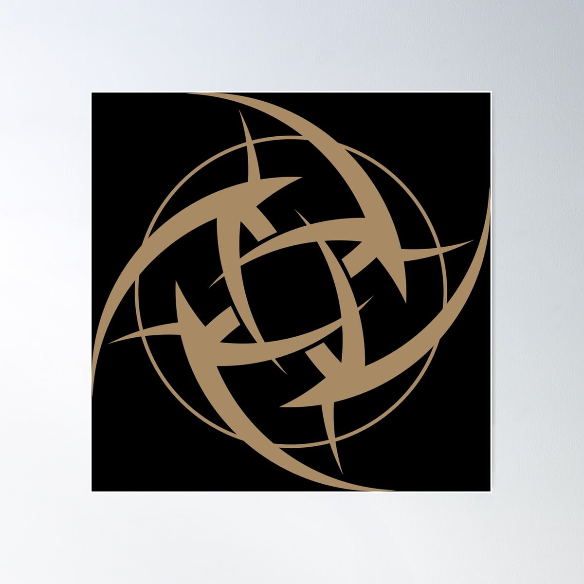 Ninjas In Pyjamas Logo Poster Wall Art, Modern Wall Decor For Living ...