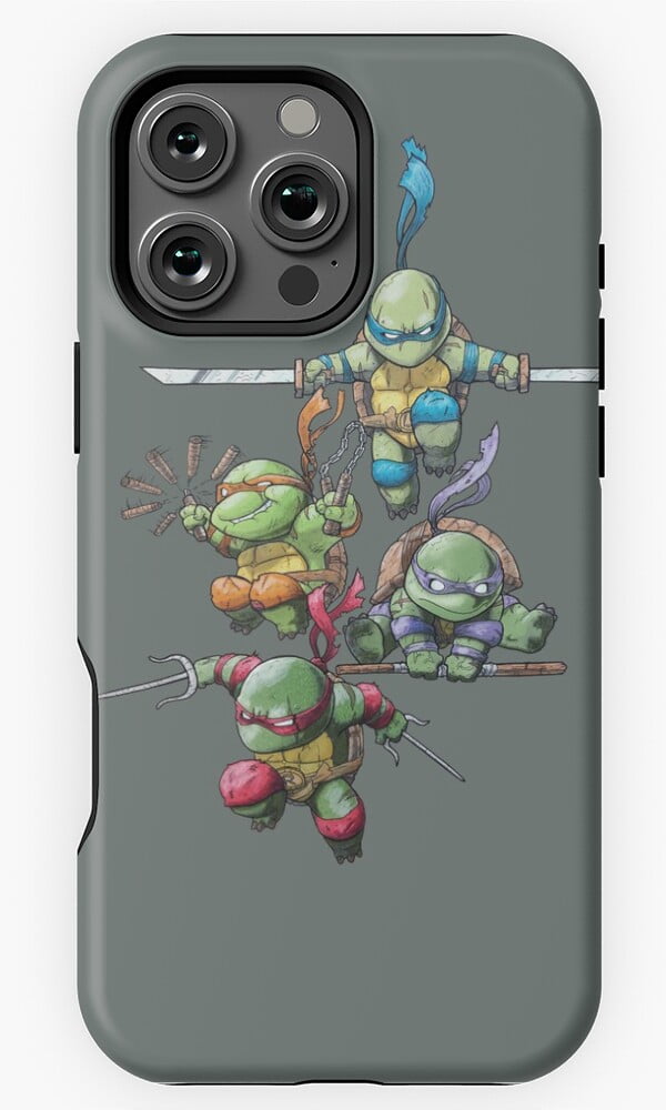 Ninjas Silhouette Graphic Phone Case for iPhone 16 15 14 13 12 11 Pro ...