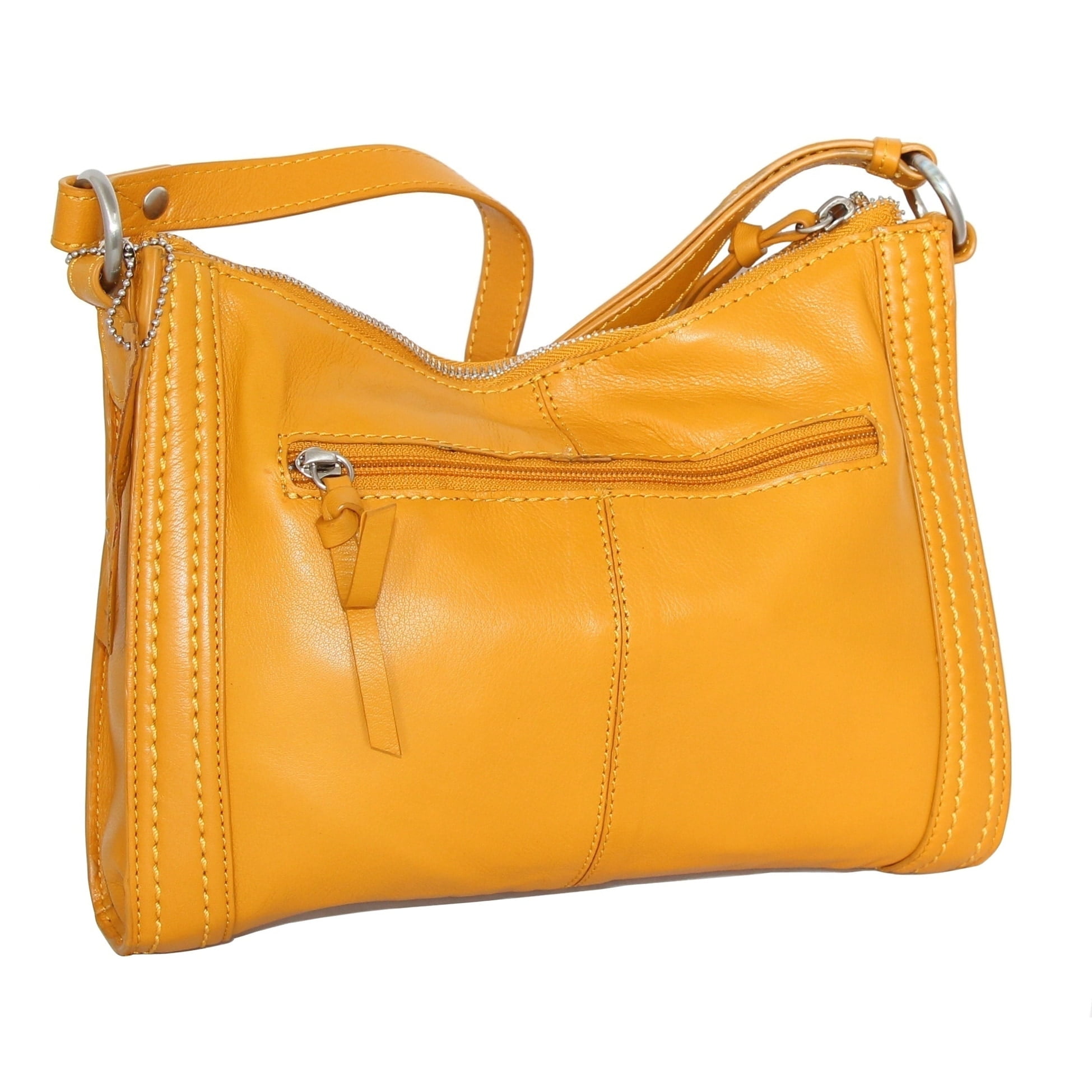 Nino Bossi Handbags Kitty Cat Leather Crossbody Bag Mustard - Walmart.com