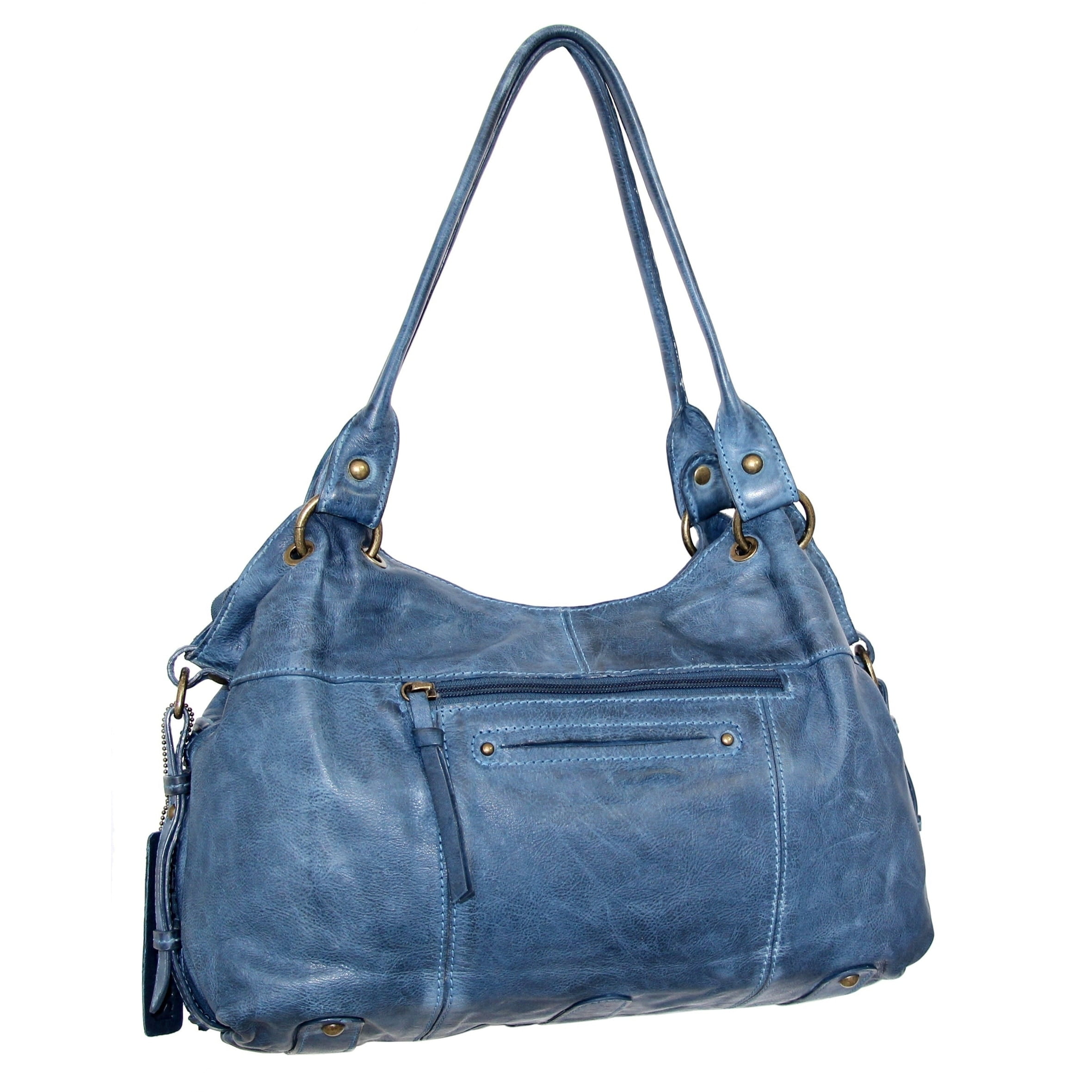 Nino Bossi Handbags Nino Bossi Tailynn Leather Satchel Cognac - Walmart.com