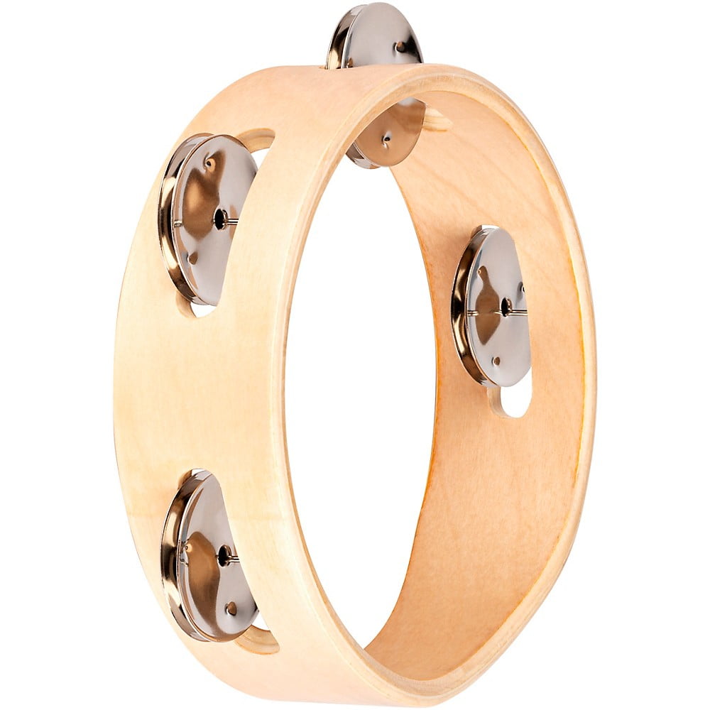 Nino Single Row Wood Tambourine, Natural 6 in. - Walmart.com