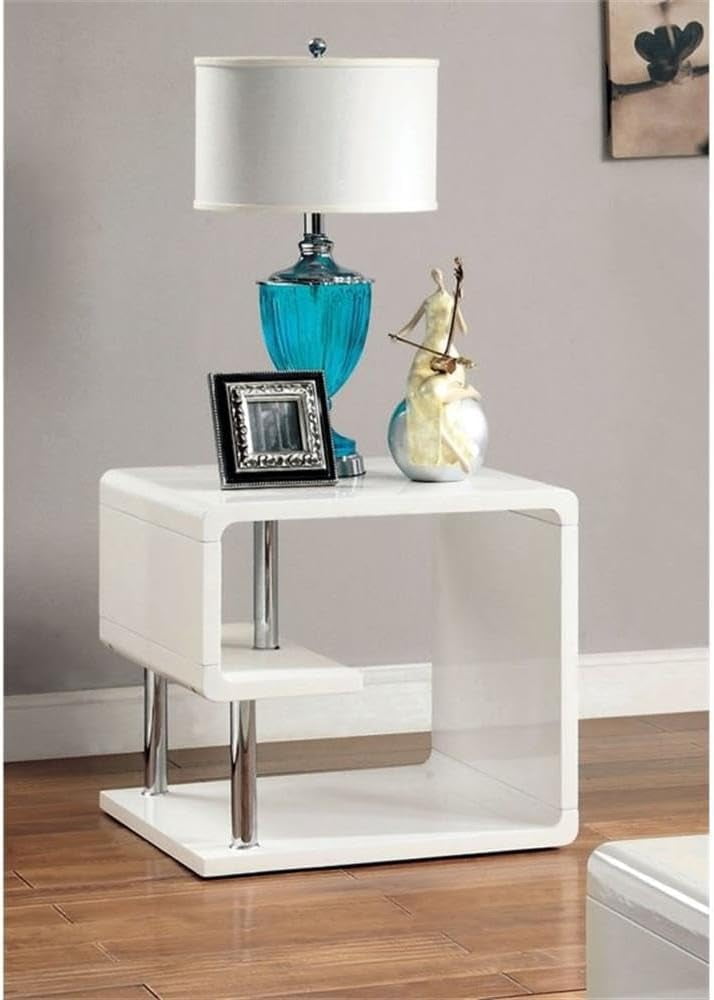 Ninove I White High Gloss End/Side/Nesting Tables - Walmart.com