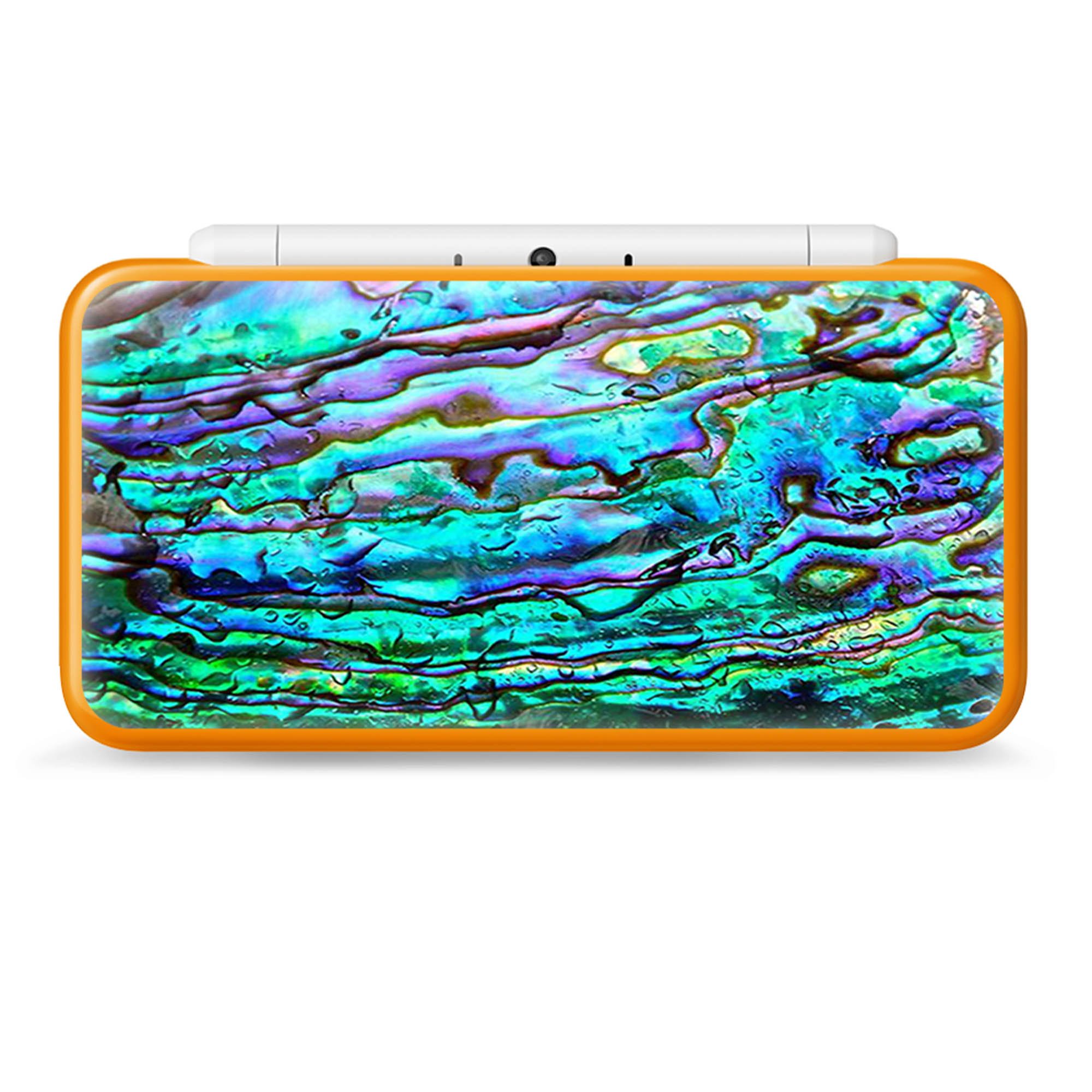Nintendo 2DS XL Skin Decal Vinyl Wrap - Abalone Ripples Green Blue ...