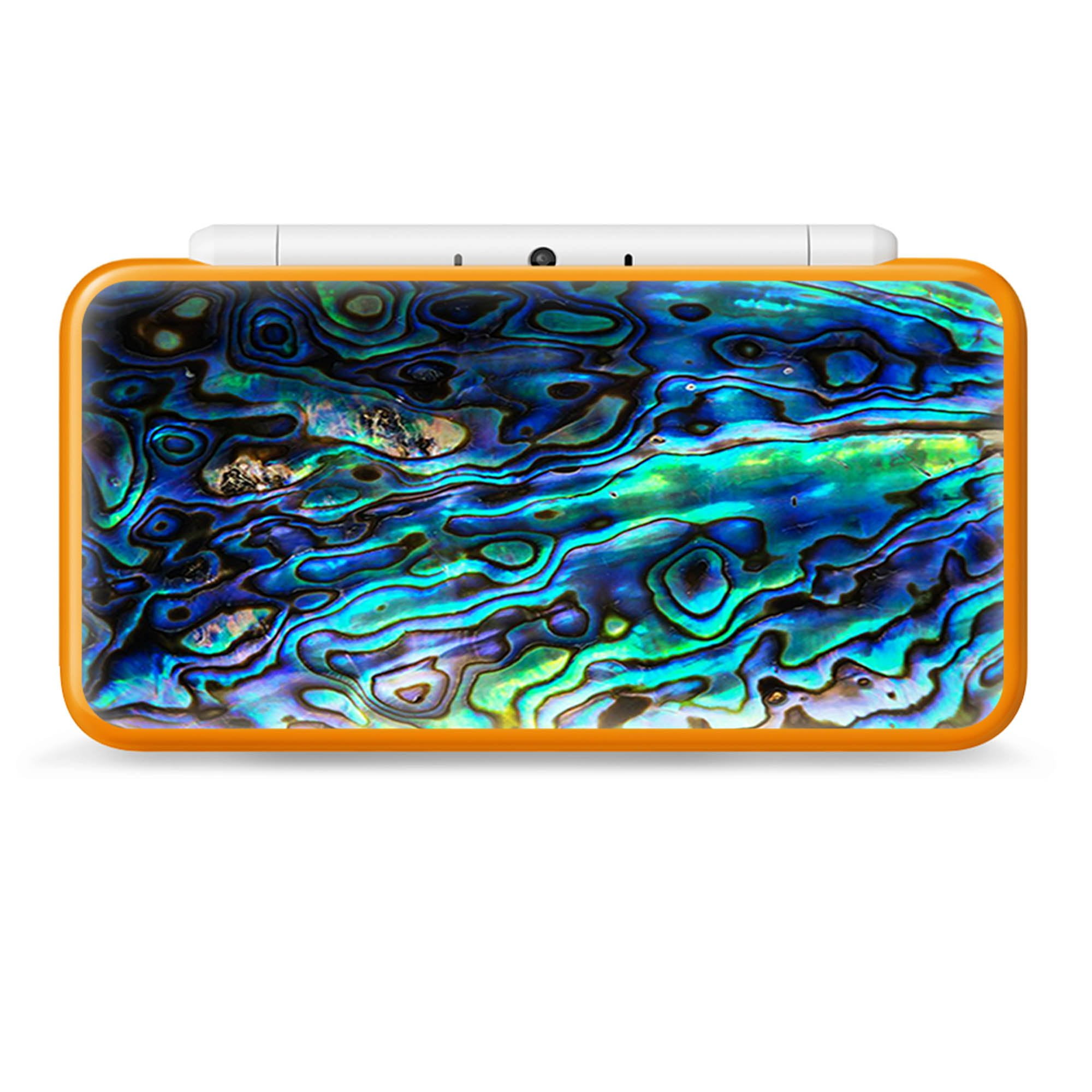 Nintendo 2DS XL Skin Decal Vinyl Wrap - Abalone Shell Green Swirl Blue ...