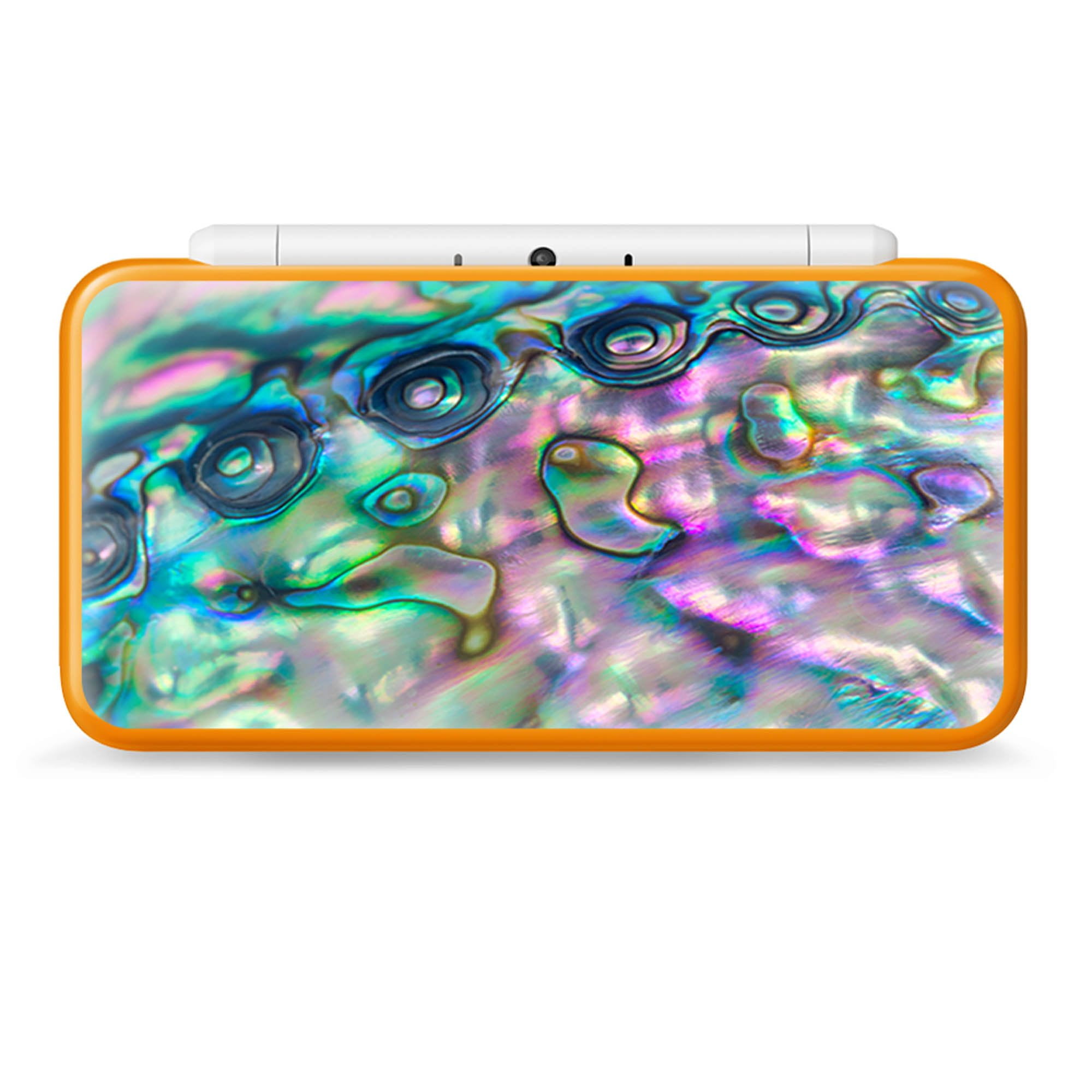 Nintendo 2DS XL Skin Decal Vinyl Wrap - Abalone shell pink green blue ...