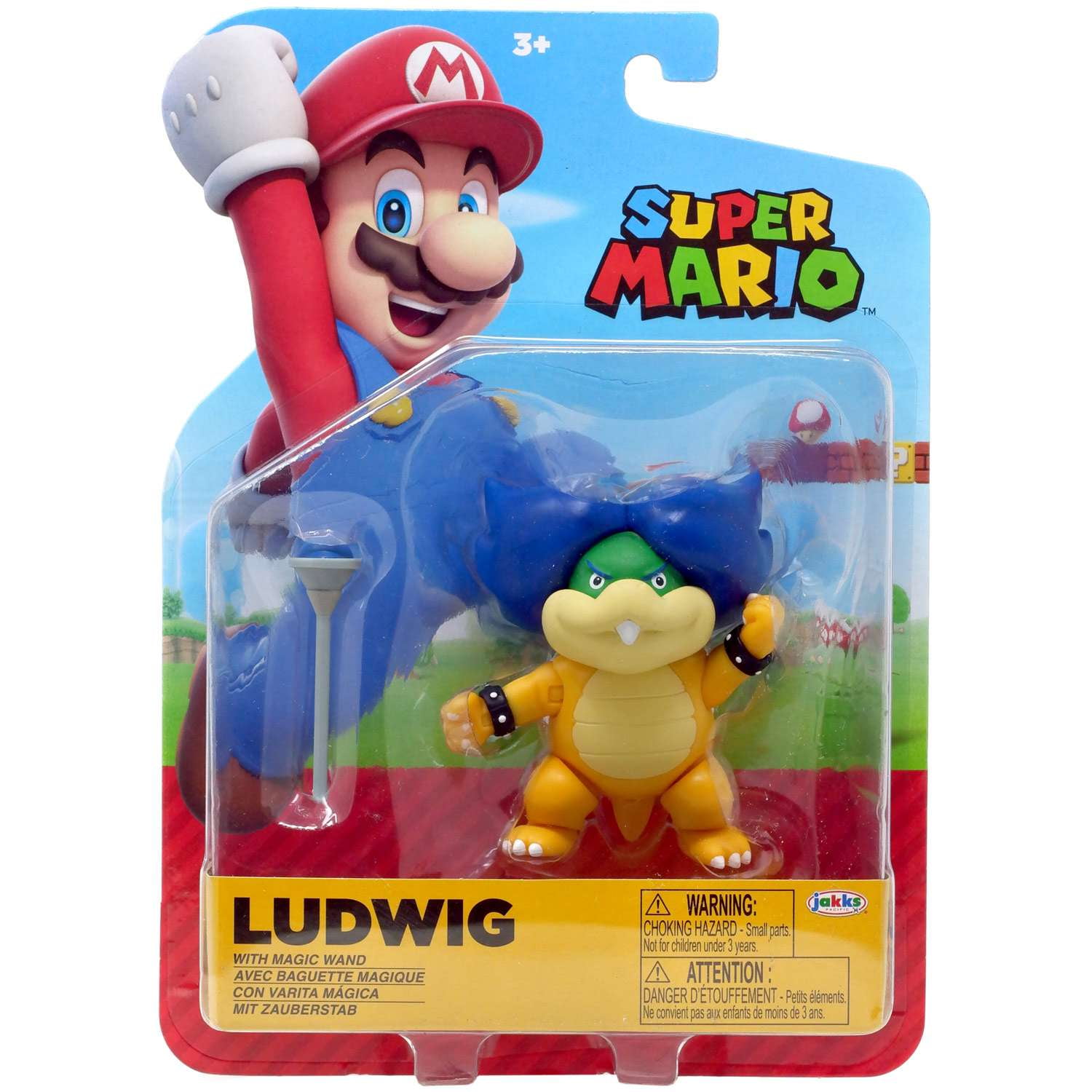 Nintendo 4" Action Figure Ludwig Von Koopa with Wand Accessory for ...