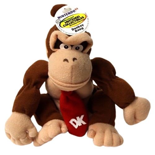Nintendo 64 Plush Stuffed Beanbag Character - DONKEY KONG [6 inch ...