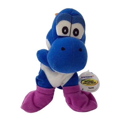 Nintendo 64 Plush Stuffed Beanbag Character - YOSHI (Blue)[6 inch ...