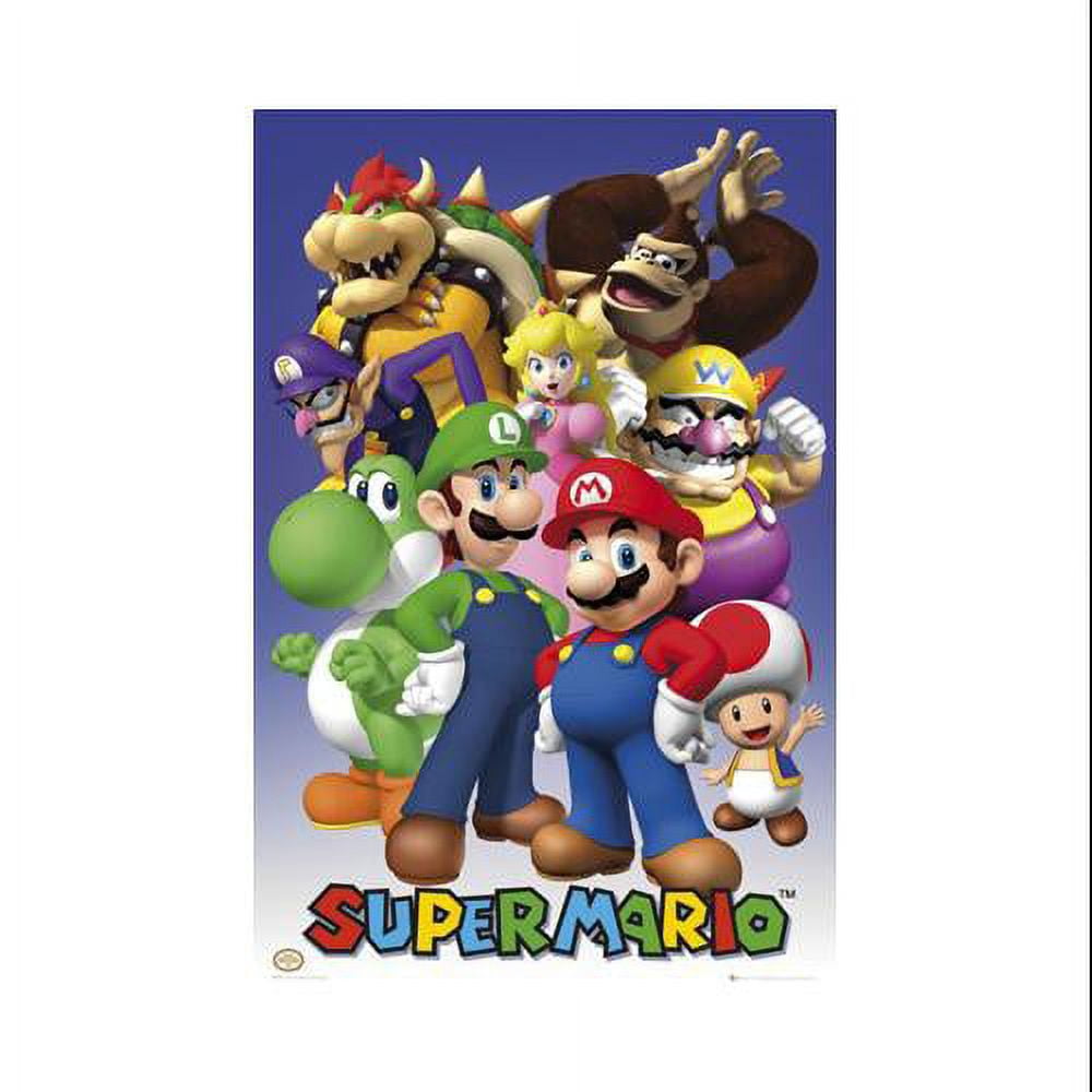 Nintendo All Stars Poster (24 x 36) - Walmart.com