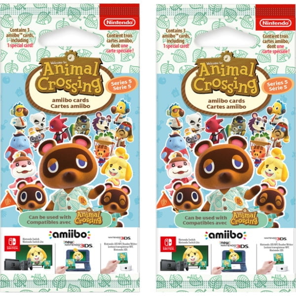 Nintendo Animal Crossing Amiibo Cards - Series 5 - 6 Card Pack for ...