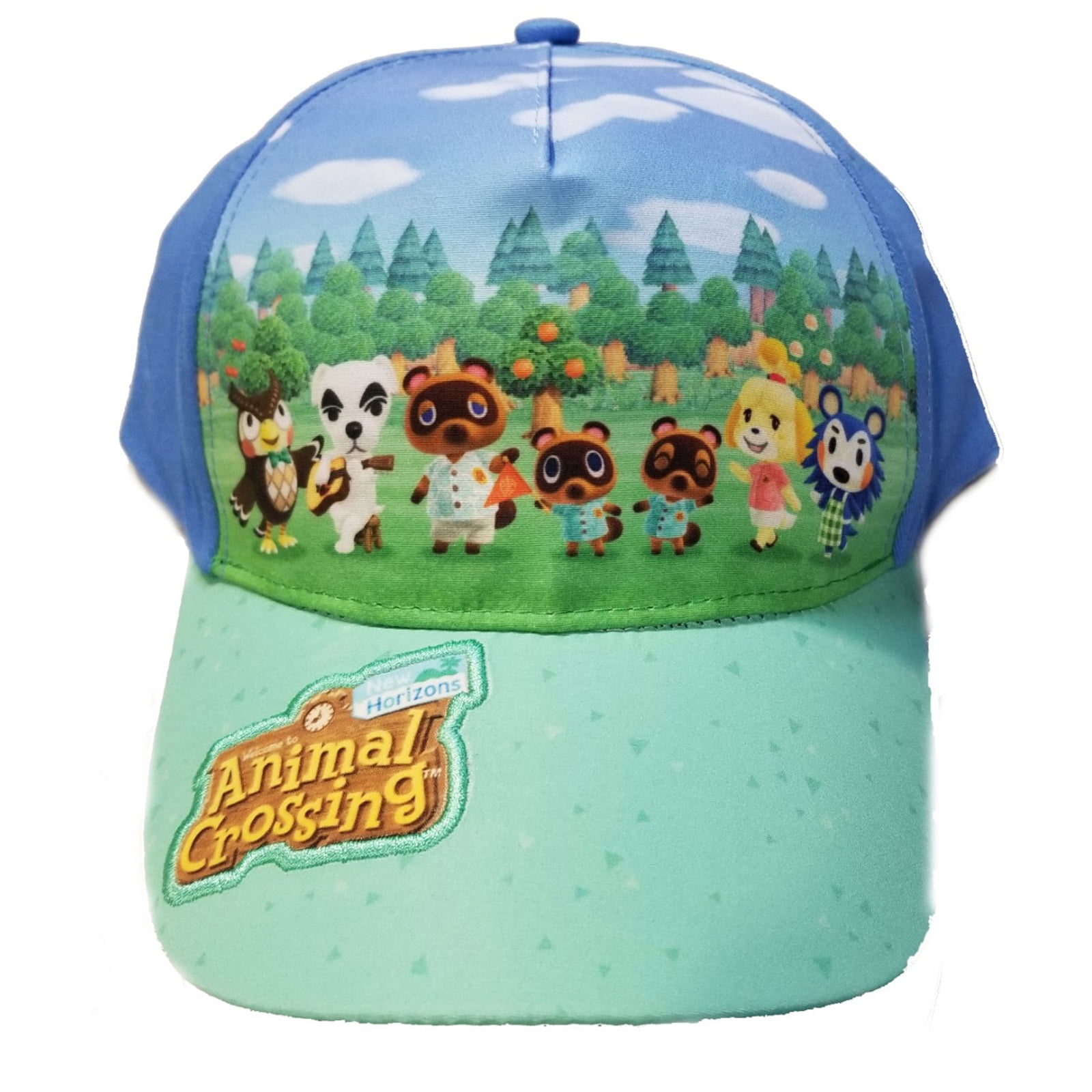 Nintendo Animal Crossing New Horizons Blue Velcro Adjustable Hat ...