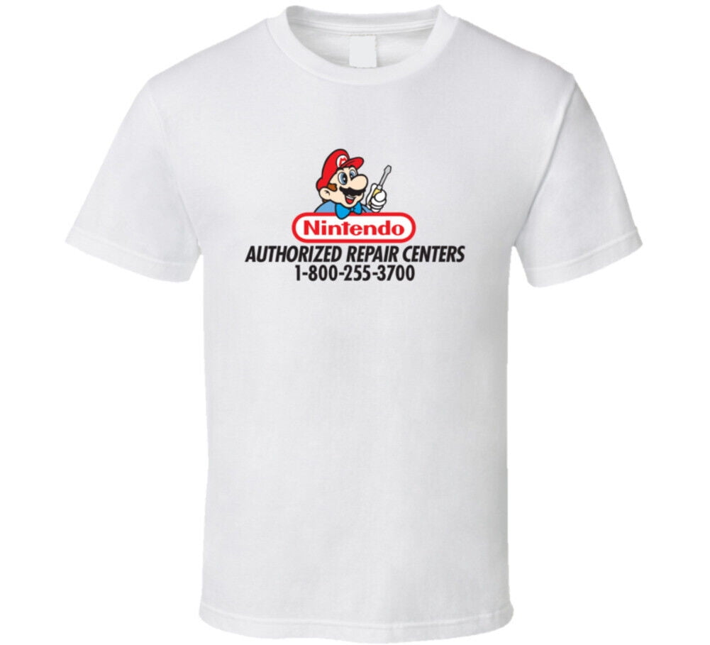 Nintendo Authorized Repair Centers Mario Video Game T Shirt - Walmart.com