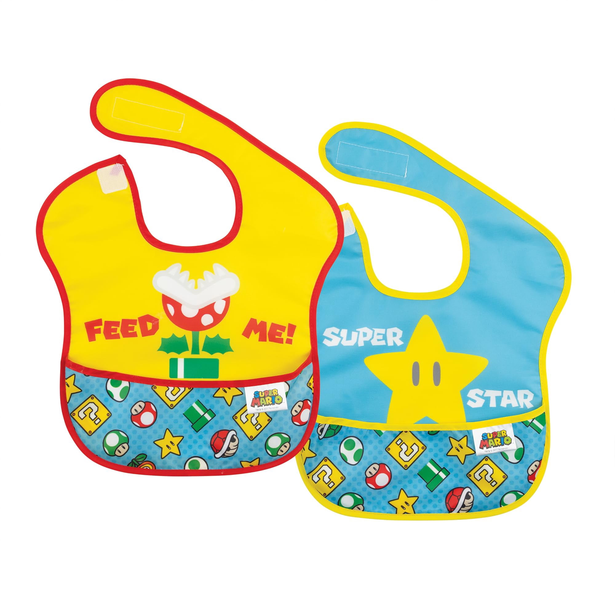Nintendo Bibs For Girl Or Boy, Superbib Baby And Toddler For 6-24 ...