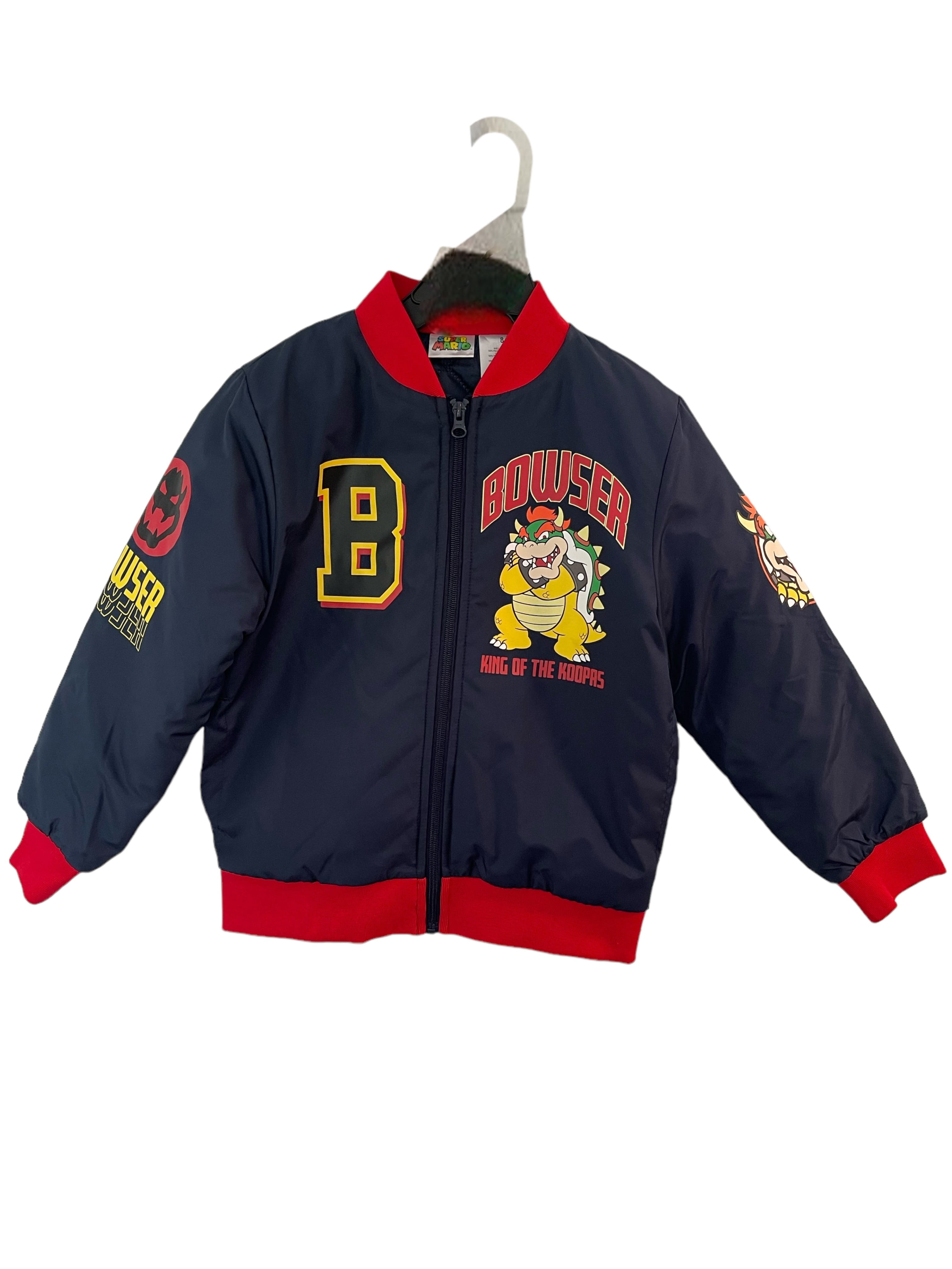 Super Mario Bowser Bomber Jacket, Boys Sizes 4-18, Winter Kids ...
