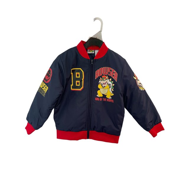 Nintendo Bowser Boys Bomber Jacket, Sizes 4-18 - Walmart.com