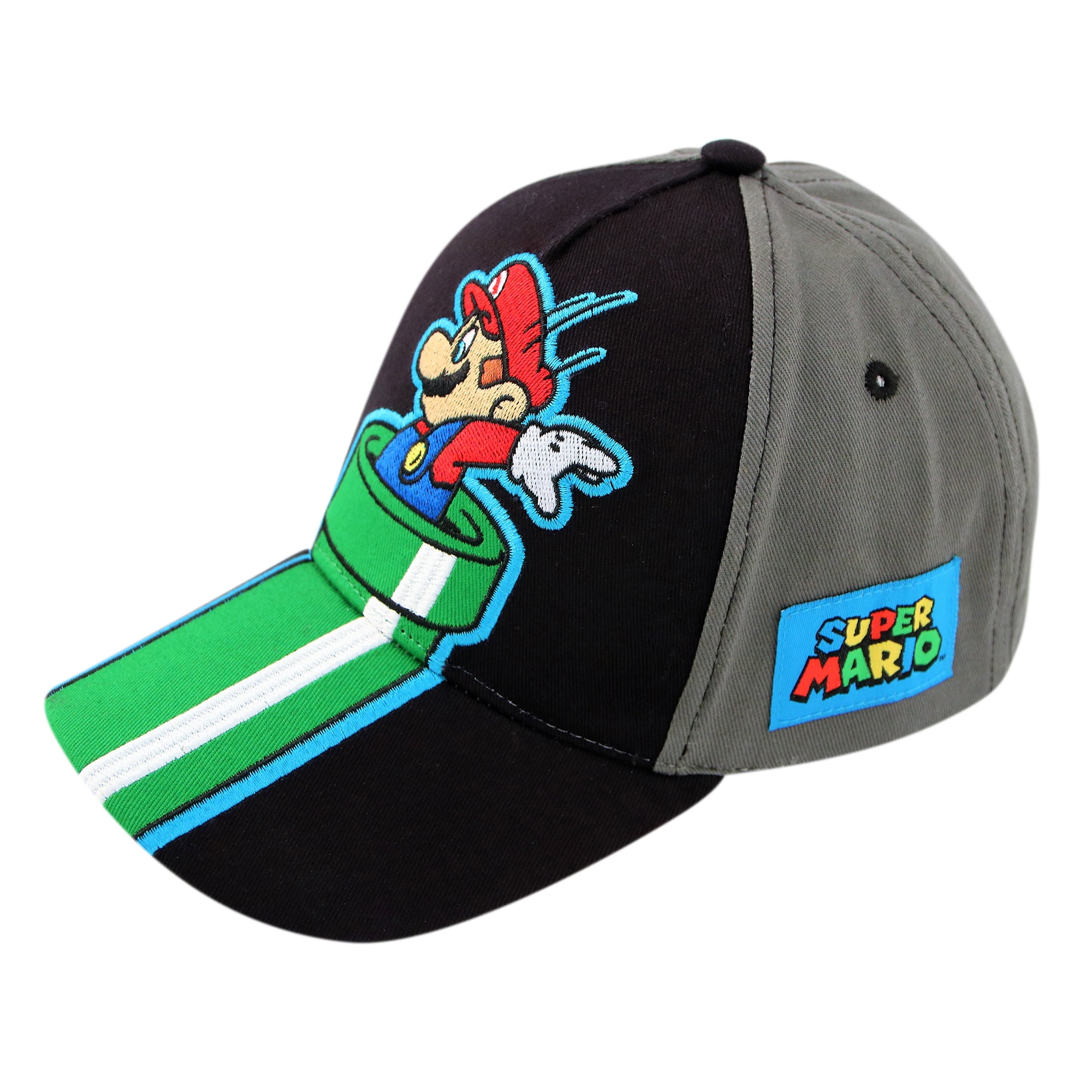 Nintendo Boys Super Mario Bros. Cotton Baseball Cap (Size 4-7 ...