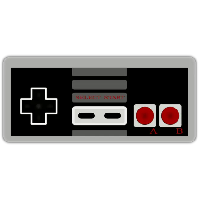 Nintendo Controller Sticker Nes Retro Classic Phone Decal Water Bottle ...