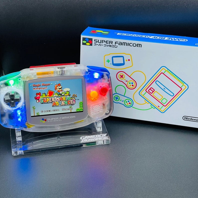 Nintendo Game Boy Advance Custom Console ~ SUPER FAMICON edition ...