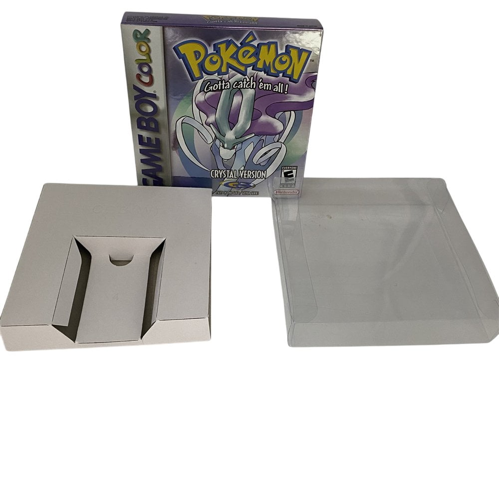 Nintendo GameBoy Color Game Box Only Inserts Protector Pokemon Crystal ...