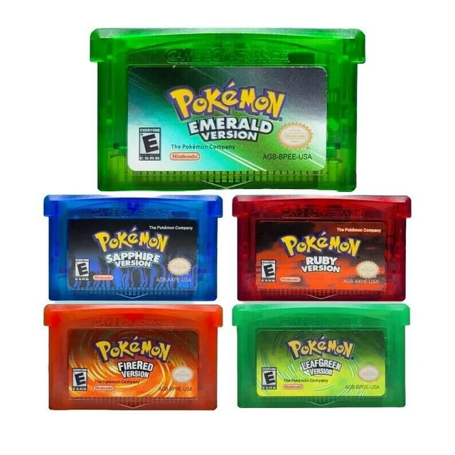 Nintendo Gameboy Advance Pokemon GBA GBM NDS NDSL 5-Pack - - Walmart.com