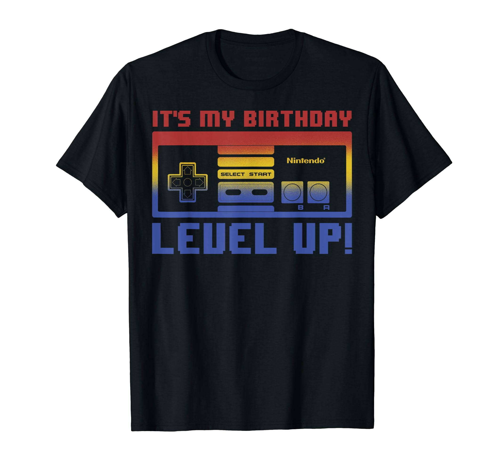 Nintendo It's My Birthday Level Up! SNES Controller T-Shirt - Walmart.com