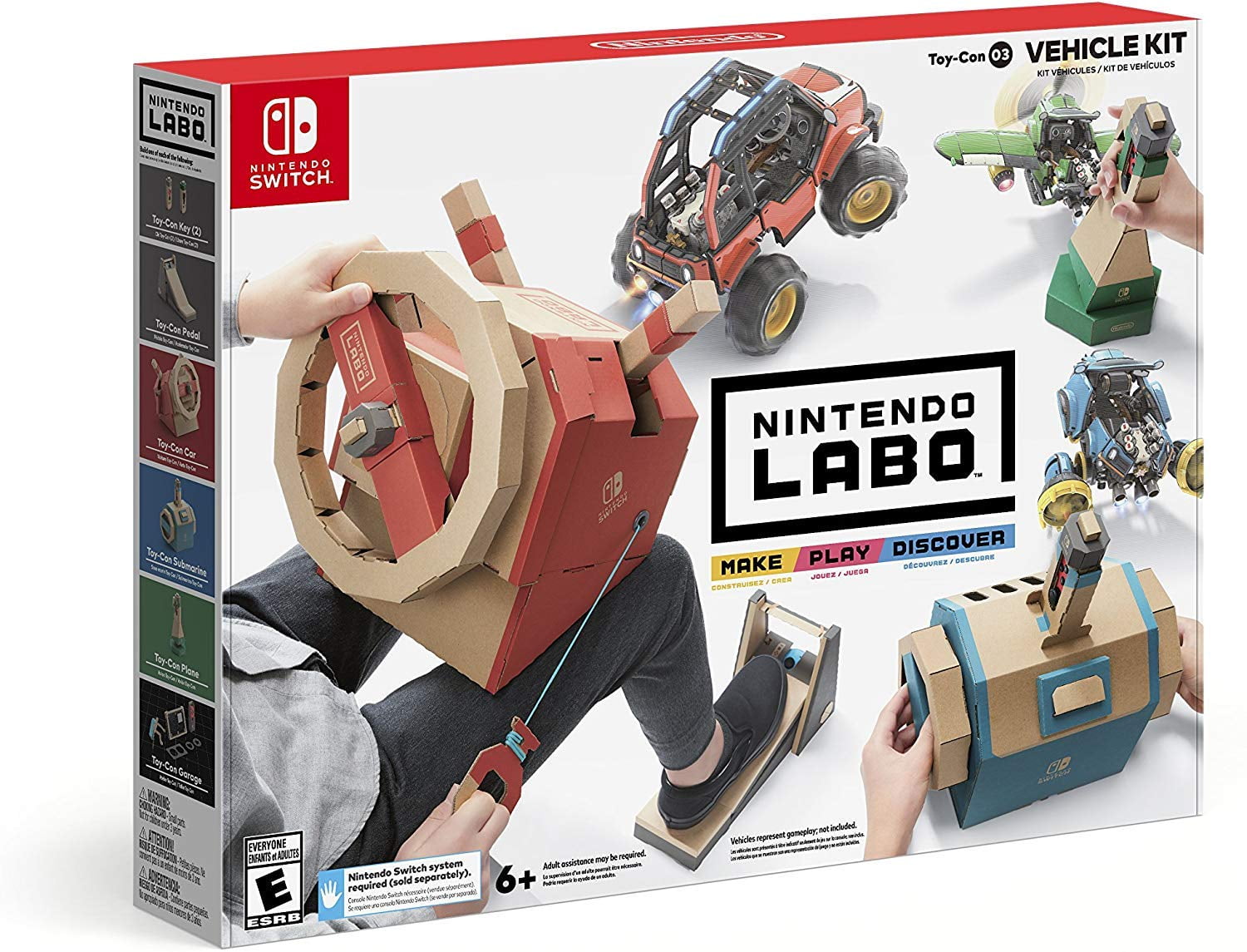 Nintendo Labo Toy-Con 03: Vehicle Kit - Switch - Walmart.com