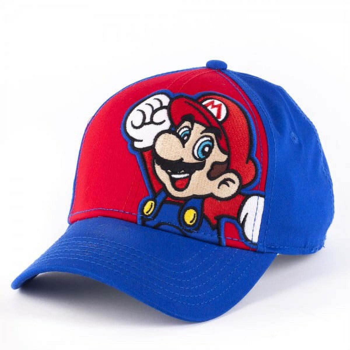 Nintendo Mario Boys Red/Blue Adjustable Cap - Walmart.com