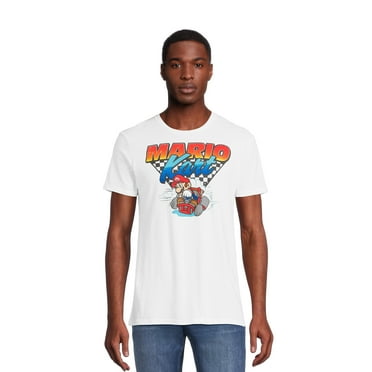 Nintendo Mario Kart Men's & Big Men's Mario Running Graphic Tee Shirt ...