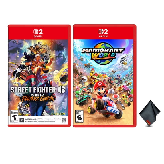 Nintendo Mario Kart World for Switch 2 + STREET FIGHTER 6 Year 1-2 ...