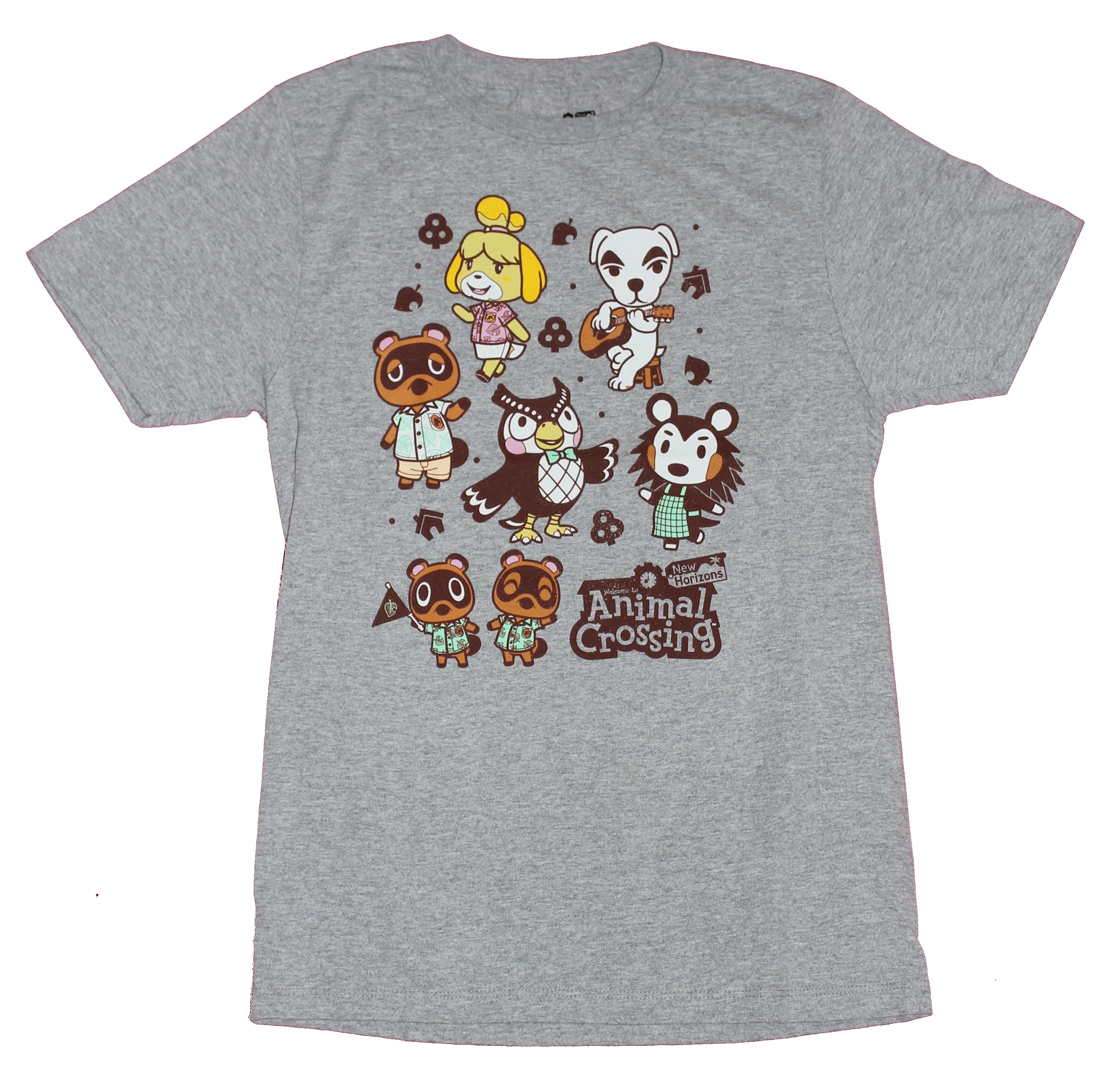 Nintendo Men's Shirt, Graphic Cartoon Animal Crossing T-Shirt Heather ...