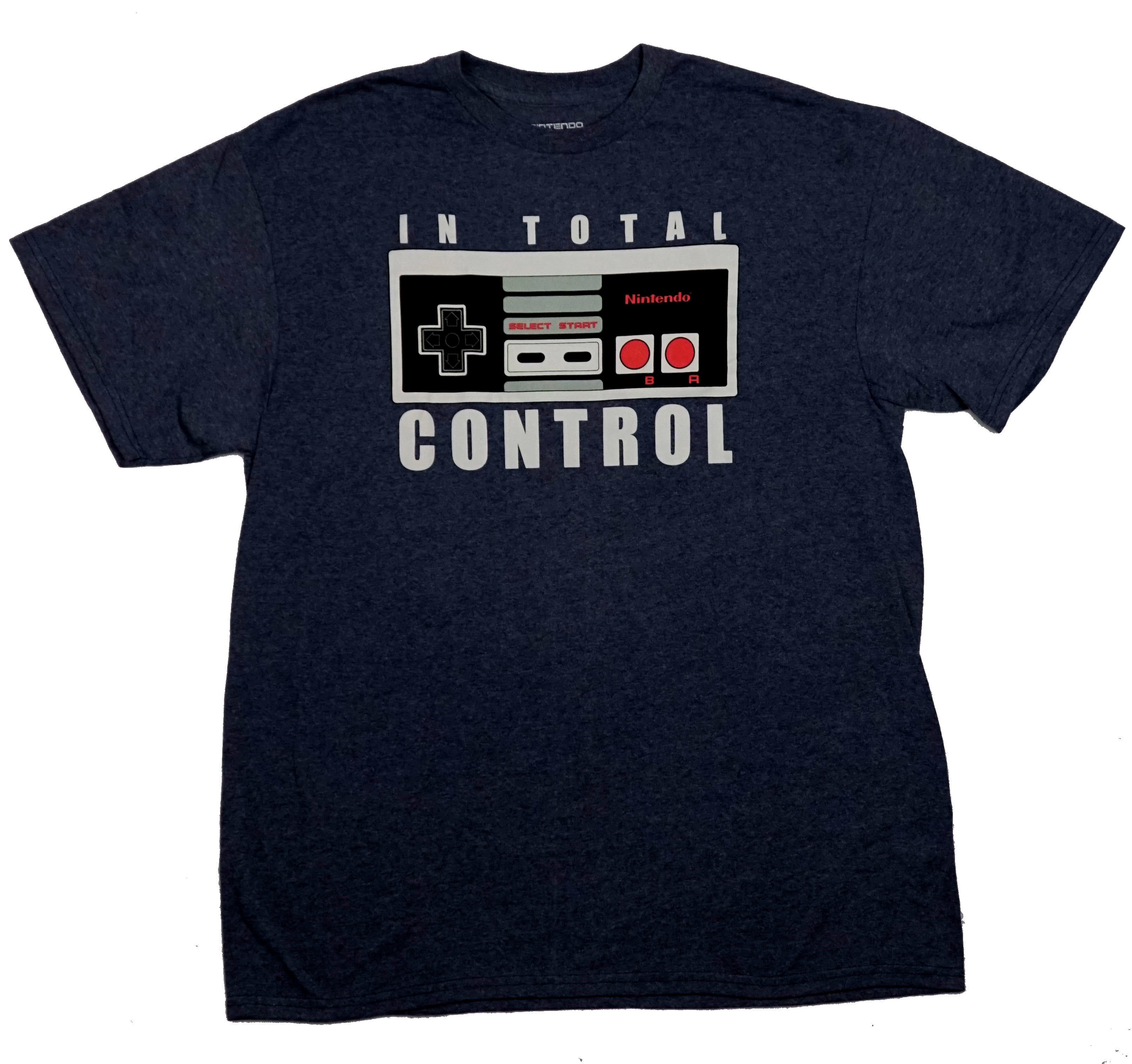 Nintendo Mens T-Shirt - In Total Control Classic Controller (Small ...