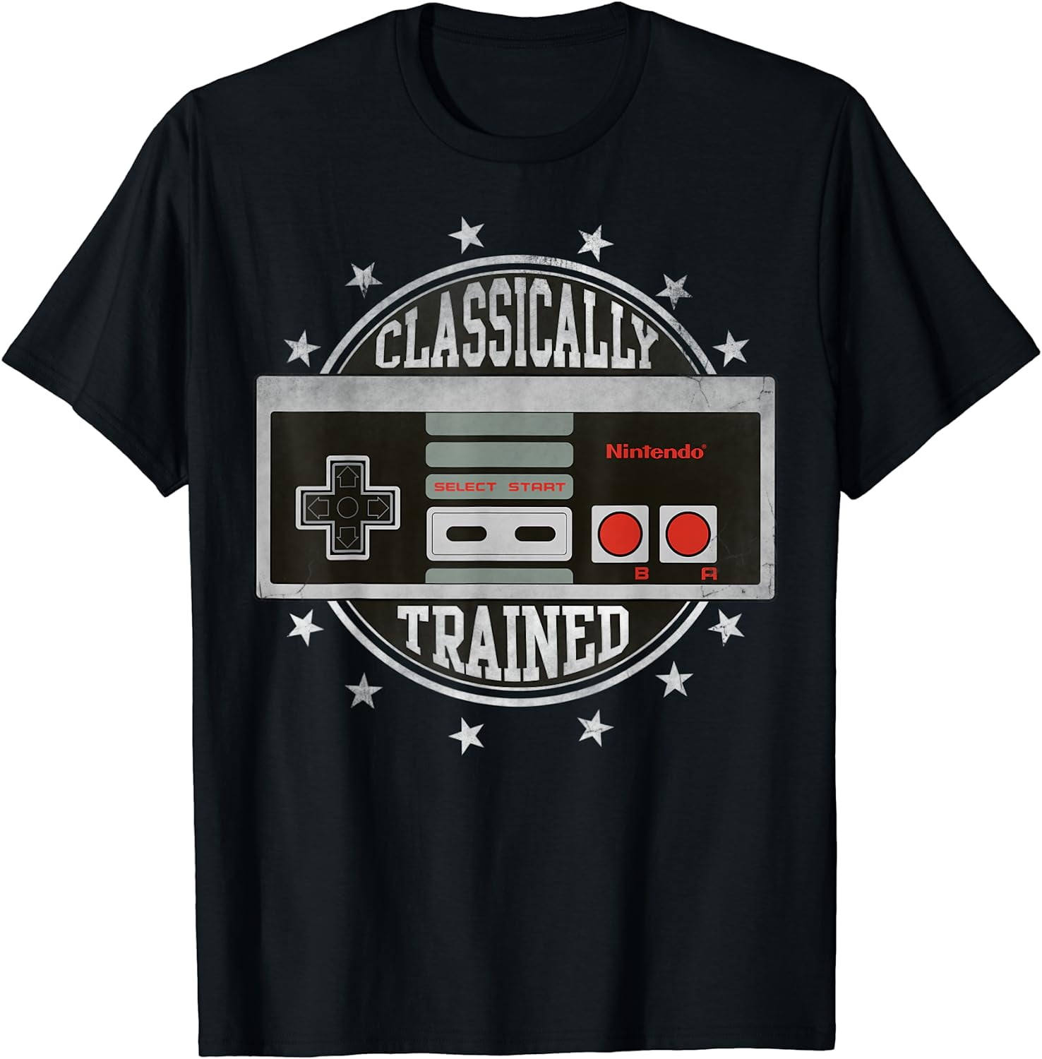 Nintendo NES Controller Classically Trained Graphic T-Shirt T-Shirt ...