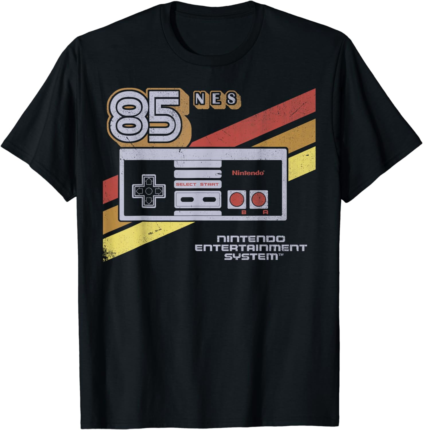 Nintendo NES Controller Retro Stripe 85 T-Shirt - Walmart.com