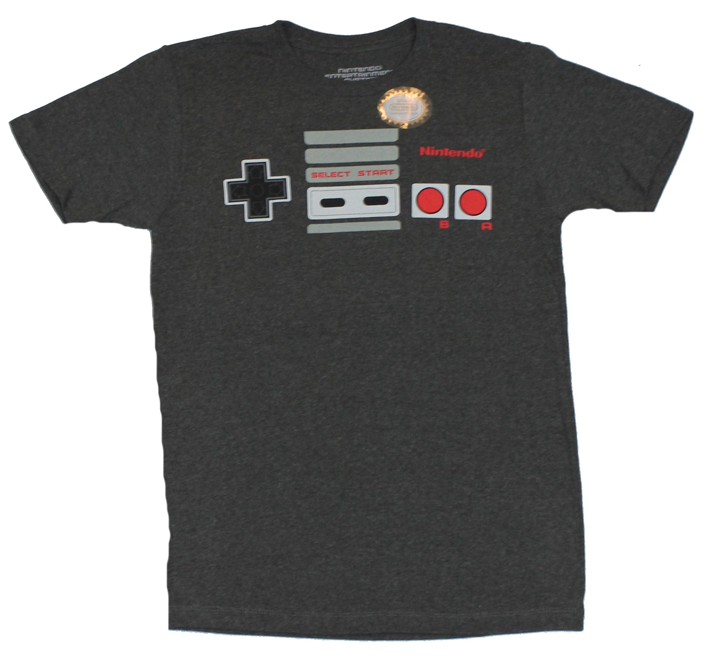 Nintendo NES Mens T-Shirt - Classic NES Controller Just the Buttons ...