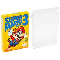 Super Nintendo SNES Game Cartridge Plastic Box Protector Cases Clear ...