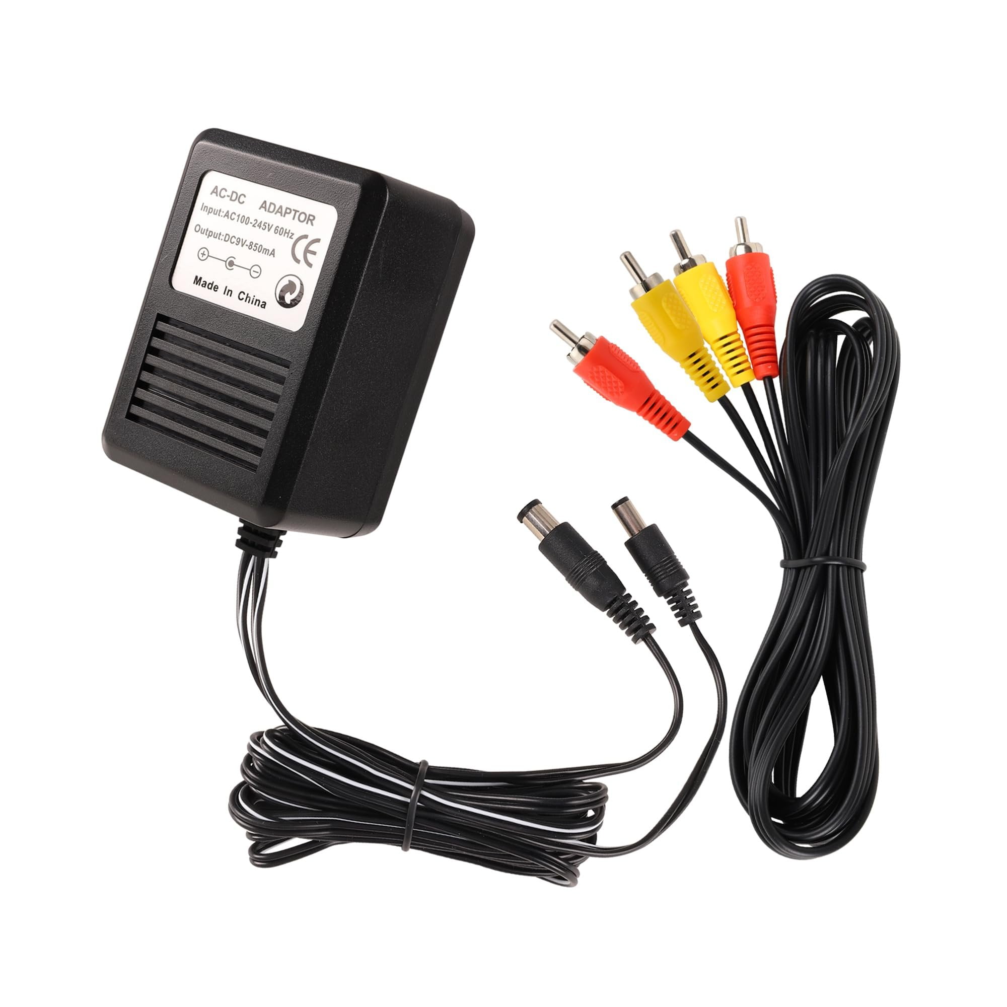 Nintendo NES Power Supply and AV Cable Hookups Bundle for System Cord ...