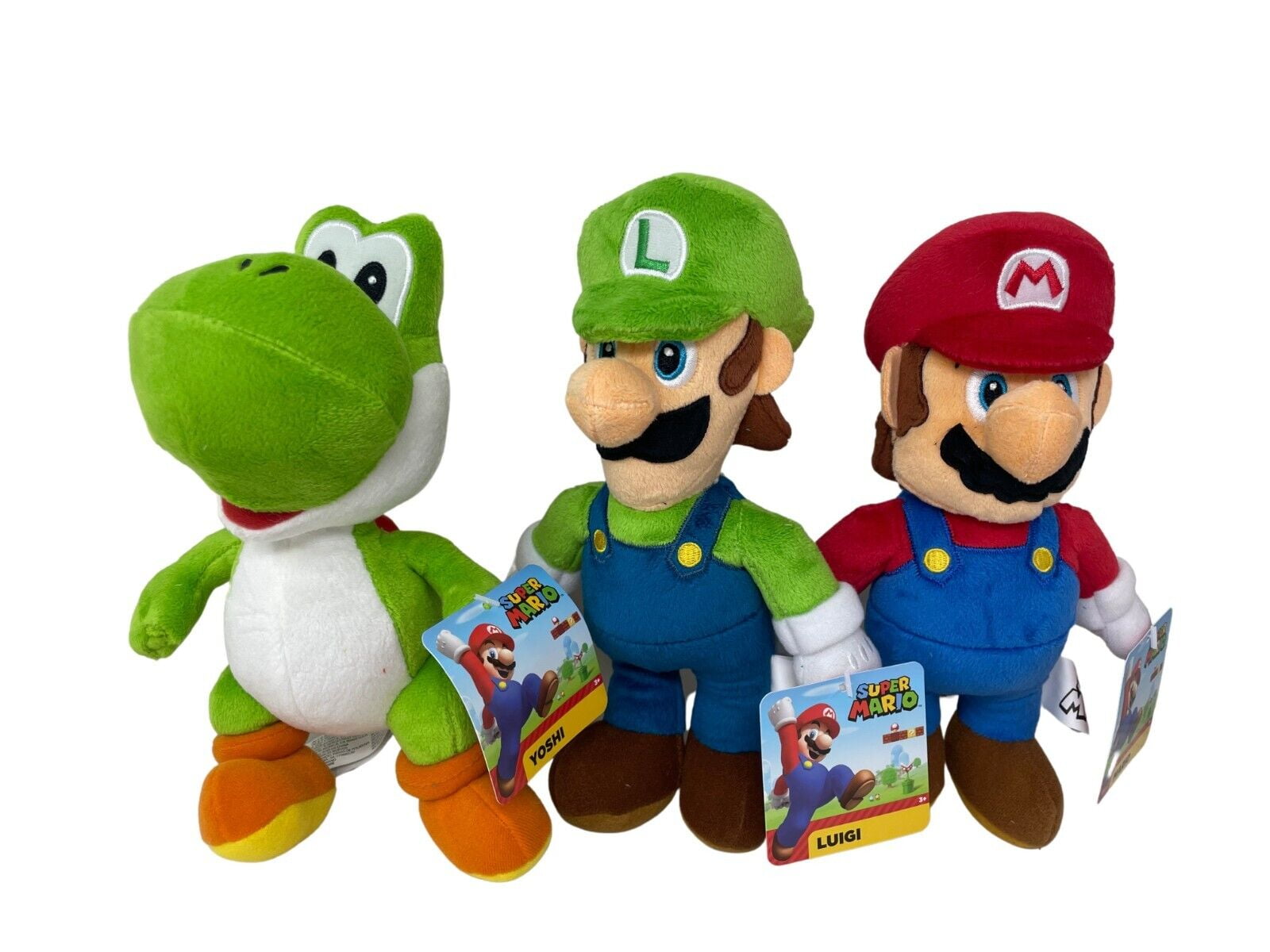 Nintendo Official Super Mario Fullbody Soft Plush, 12" Large- 3 Style ...