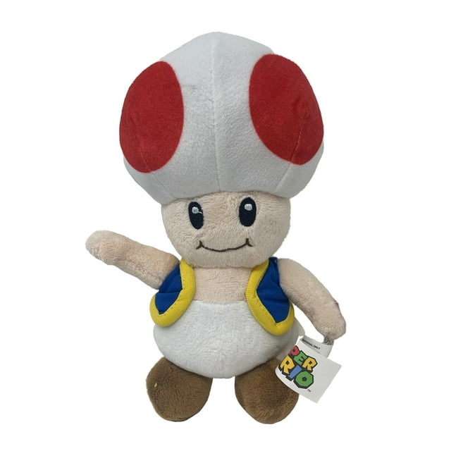 Nintendo Official Super Mario Toad Plush, 18" - Walmart.com