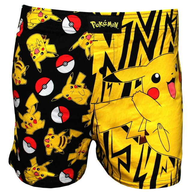 Nintendo Pokemon Pikachu Boxer Shorts, Medium - Walmart.com