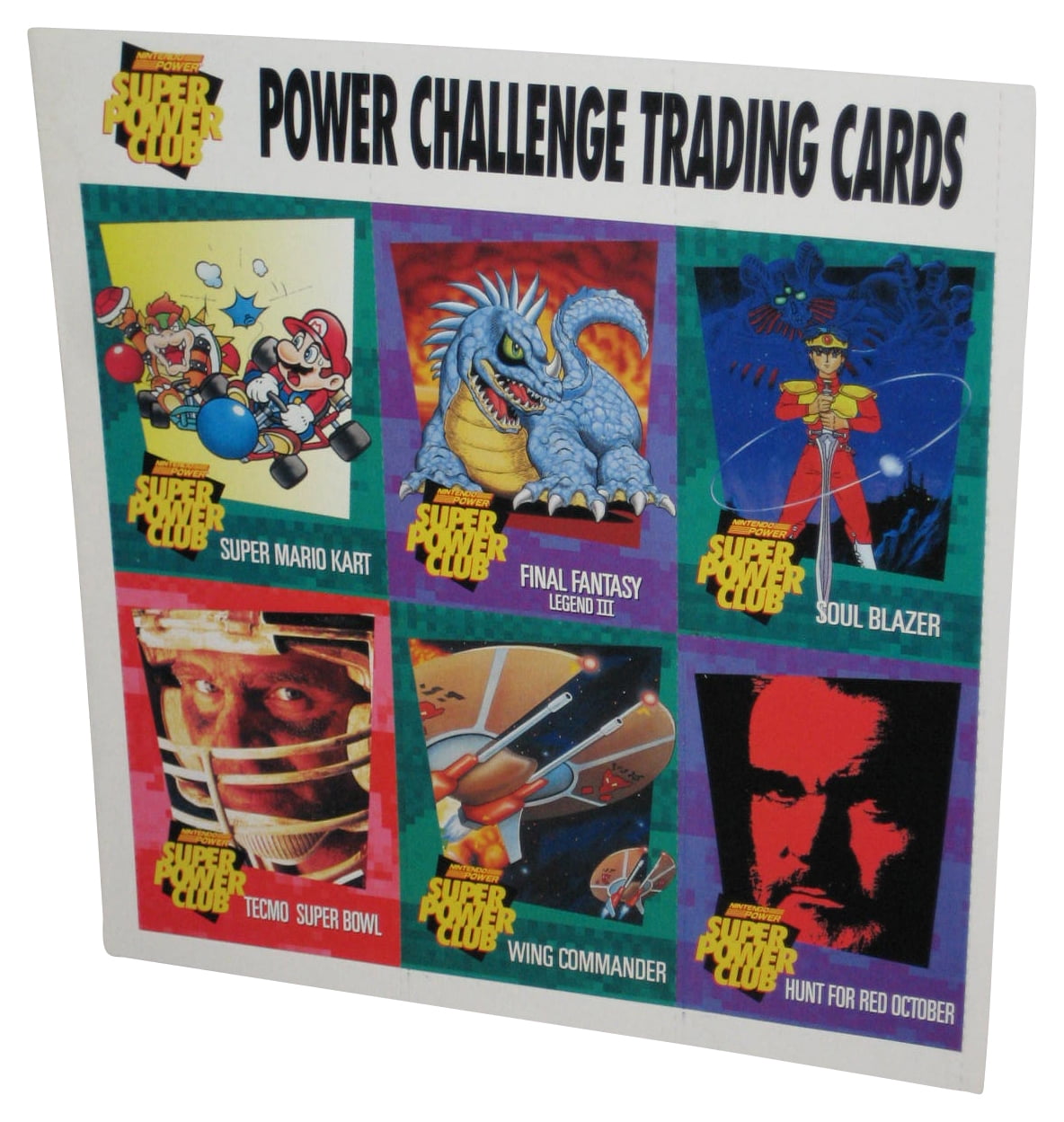 Nintendo Power Challenger Trading Cards Sheet - (Super Mario Kart ...