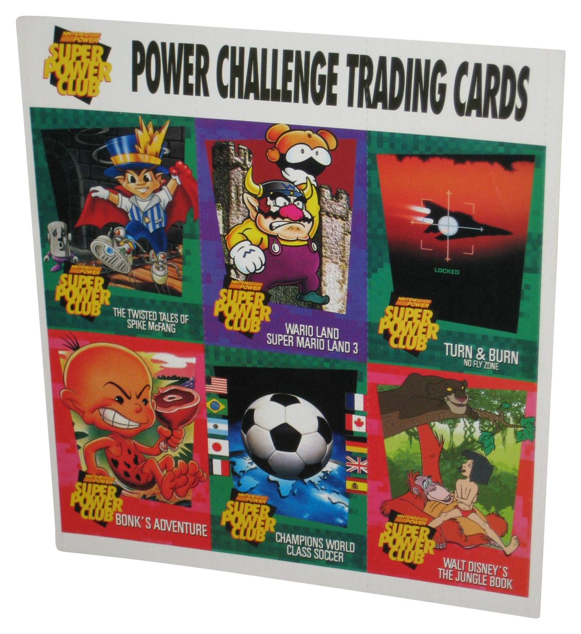 Collectible Nintendo Power Challenger Trading Cards Sheet - (Twisted ...