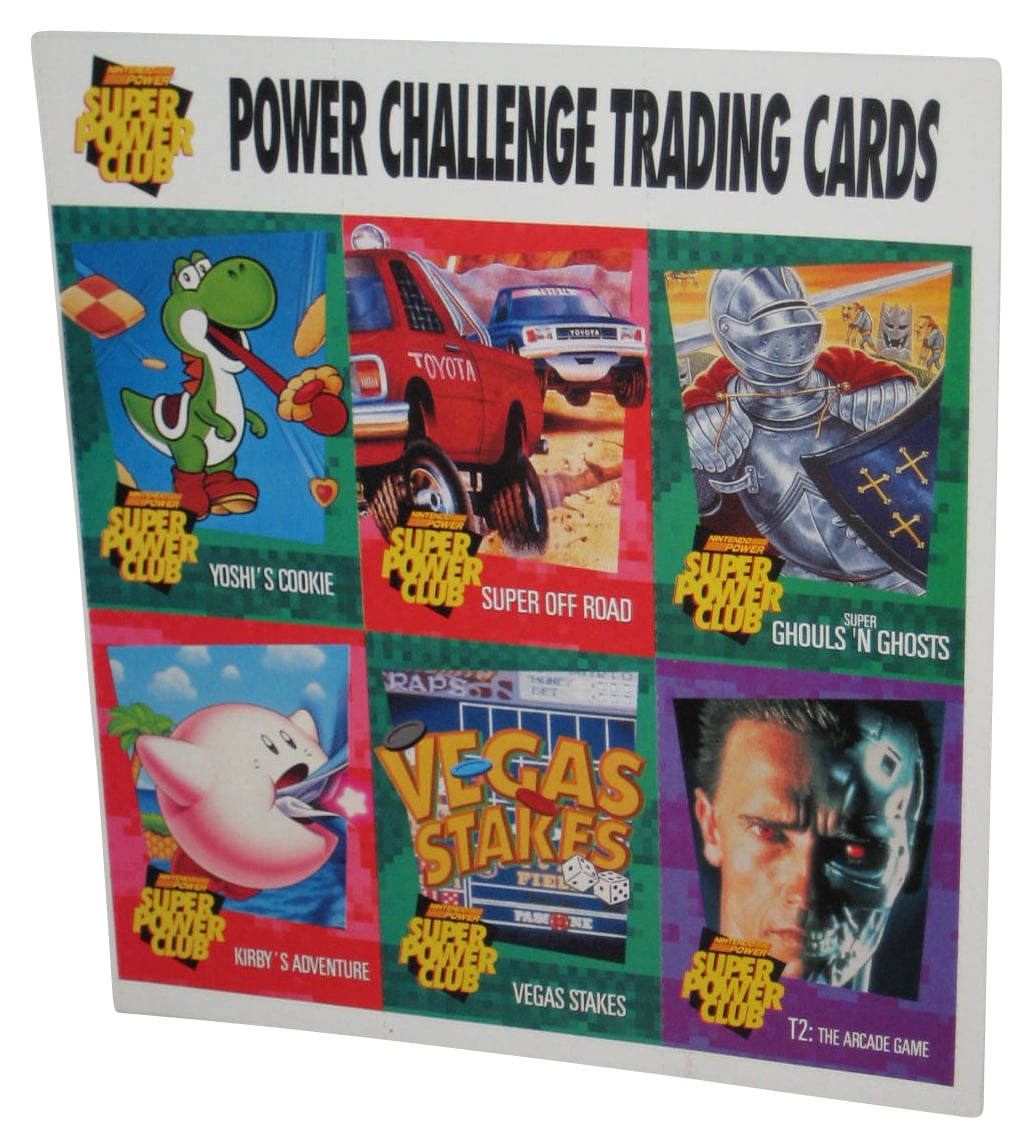 Nintendo Power Challenger Trading Cards Sheet - (Yoshi's Cookie, Super ...
