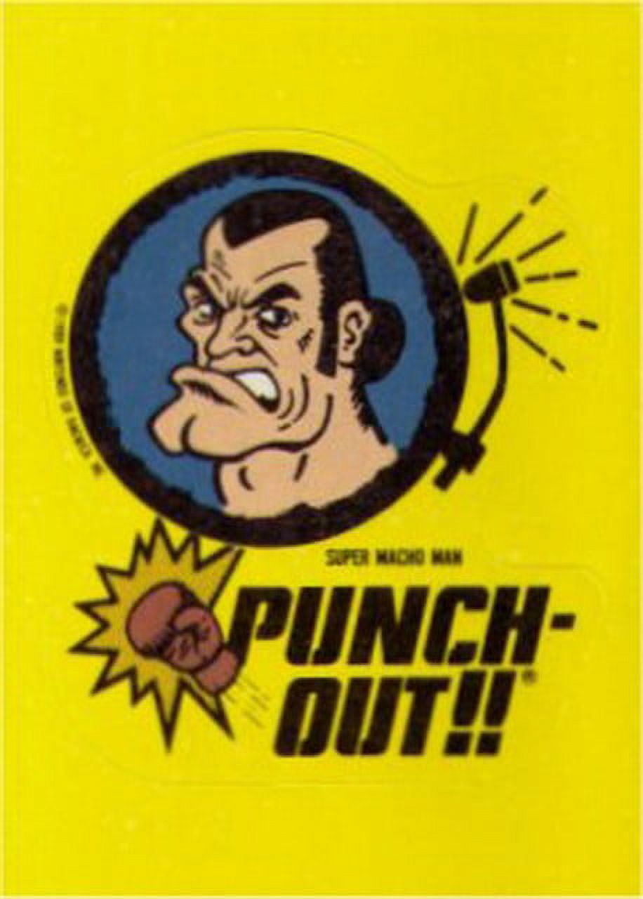 Nintendo Punch Out Macho Man Topps Sticker - Walmart.com