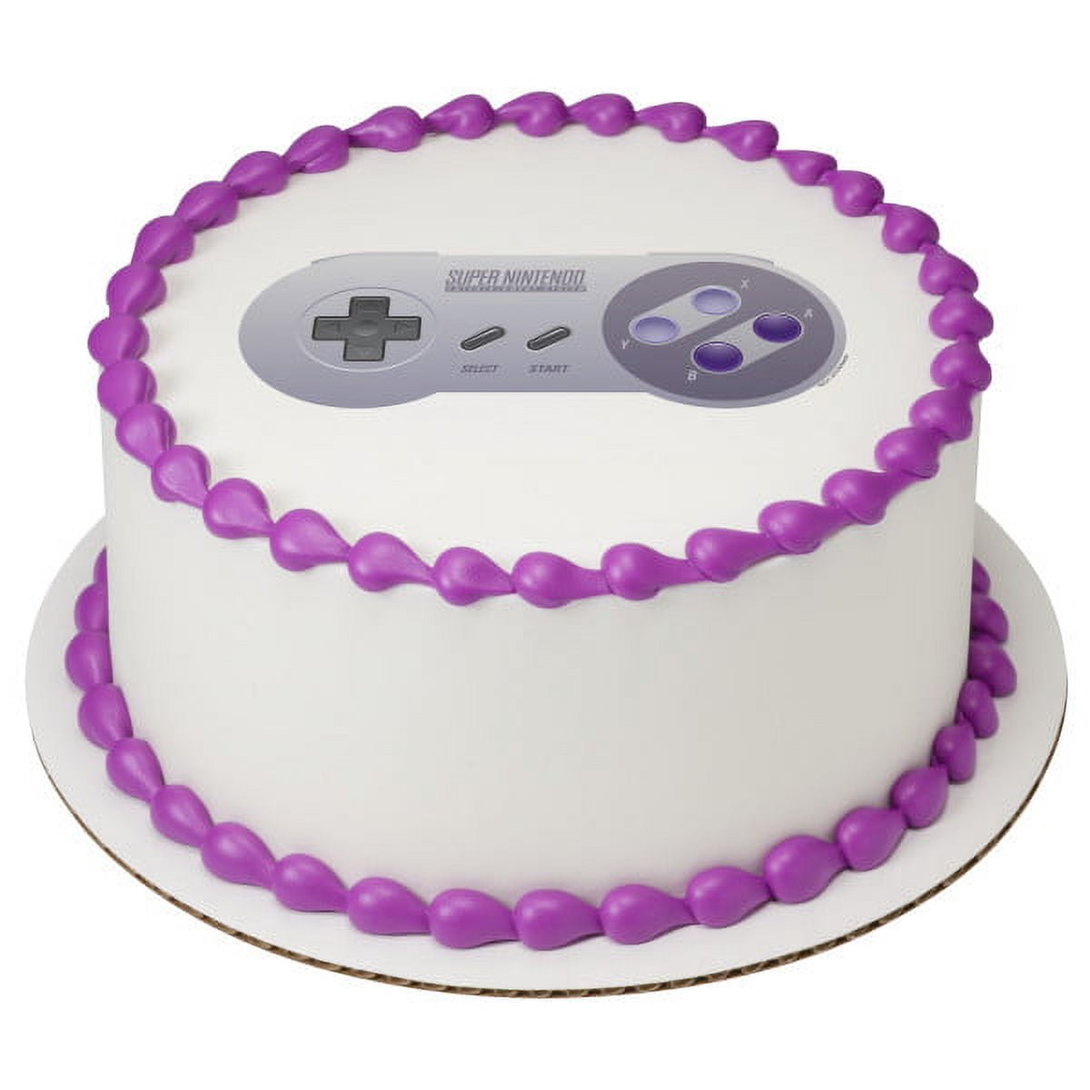 Nintendo SNES Controller Edible Cake Topper Image - 8" Round - Walmart.com