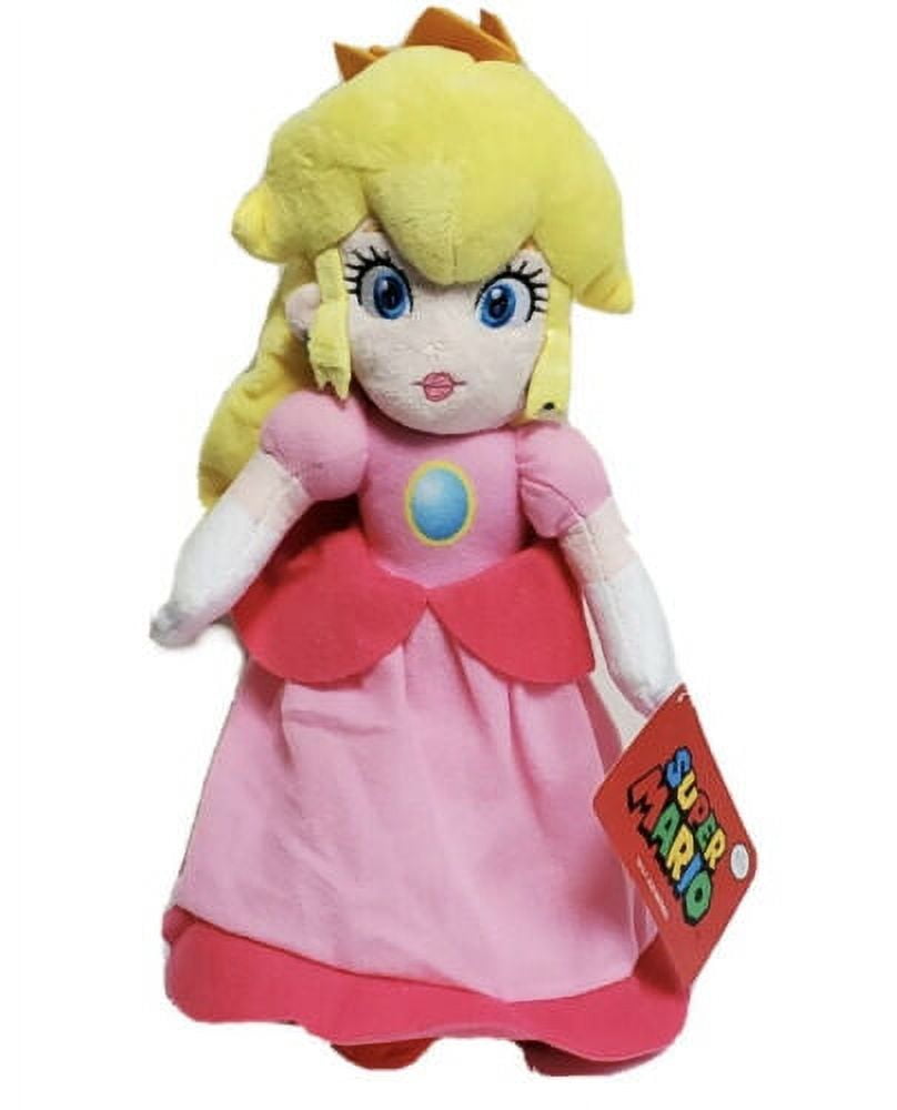"Large Nintendo Super Mario Toy: Princess Peach 12"" Plush Doll ...