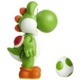 Nintendo Super Mario 4 inch Action Figure - Green Yoshi with Egg - Wave ...